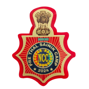 PRE Thal Sainik Camp 2024 NCC Badge Seven Corner Red Plate | PRE Thal ...